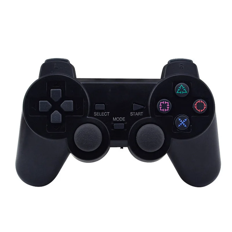 PS2 Wireless Controller 2.4G PS2คอนโทรลเลอร์เกมไร้สายการสั่นสะเทือนคู่ ...