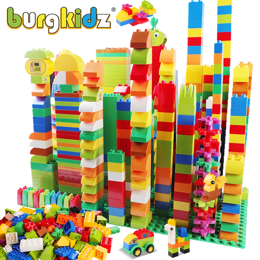 BURGKIDZ 277PCS Big Size Building Blocks Toys Classic City Bricks ...