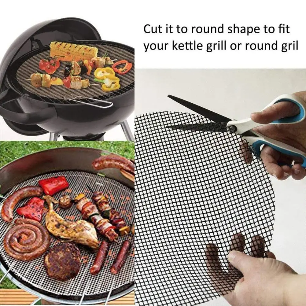 Non Stick Bbq Grill Mat Cooking Mesh Churrasco Barbecue Liner Roaster ...