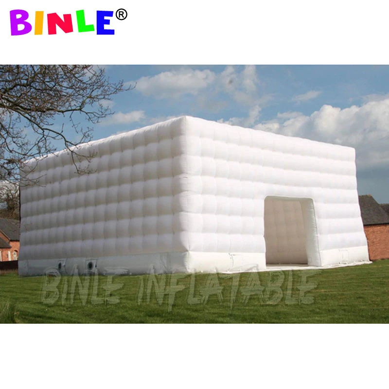 Amazing 10m White Inflatable Cube Tent With Bubbles Cubic Event Marquee ...