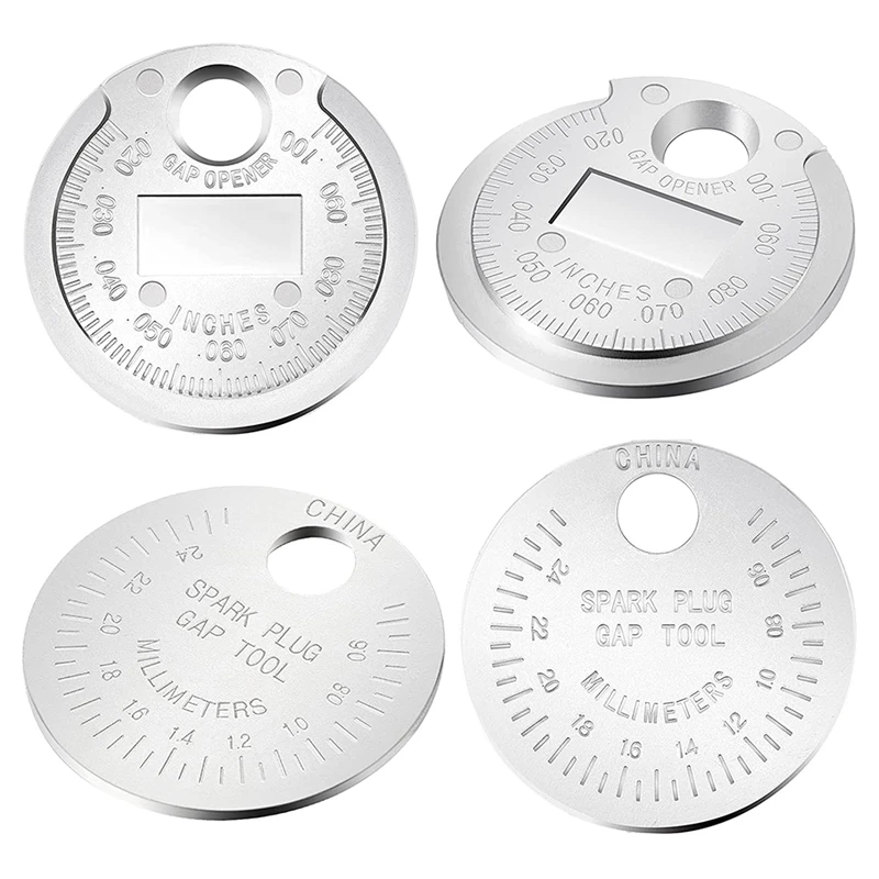4 Pieces Gapper Gauge Spark Plug Space Tools Wire Plug Space Measuring ...