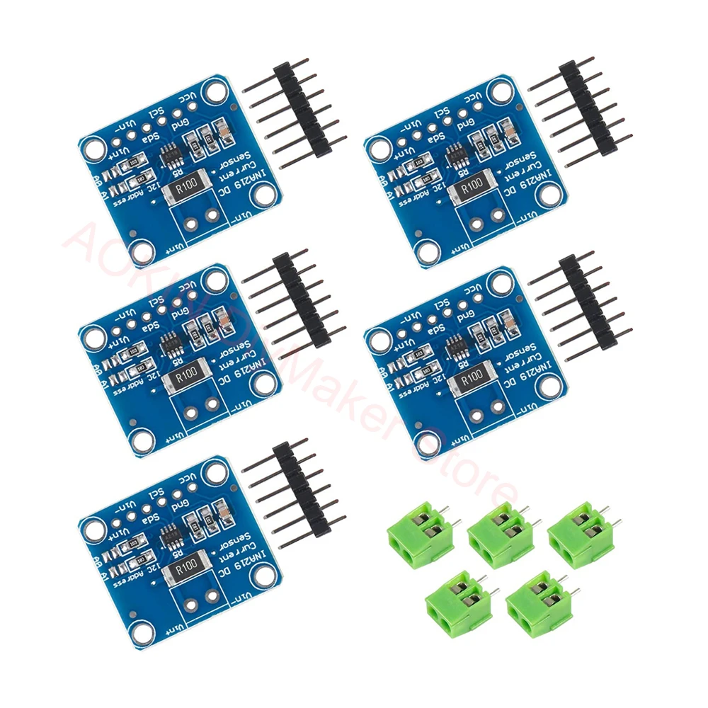 5pcs Ina219 I2c Bi-directional Dc Current Power Supply Sensor Breakout ...