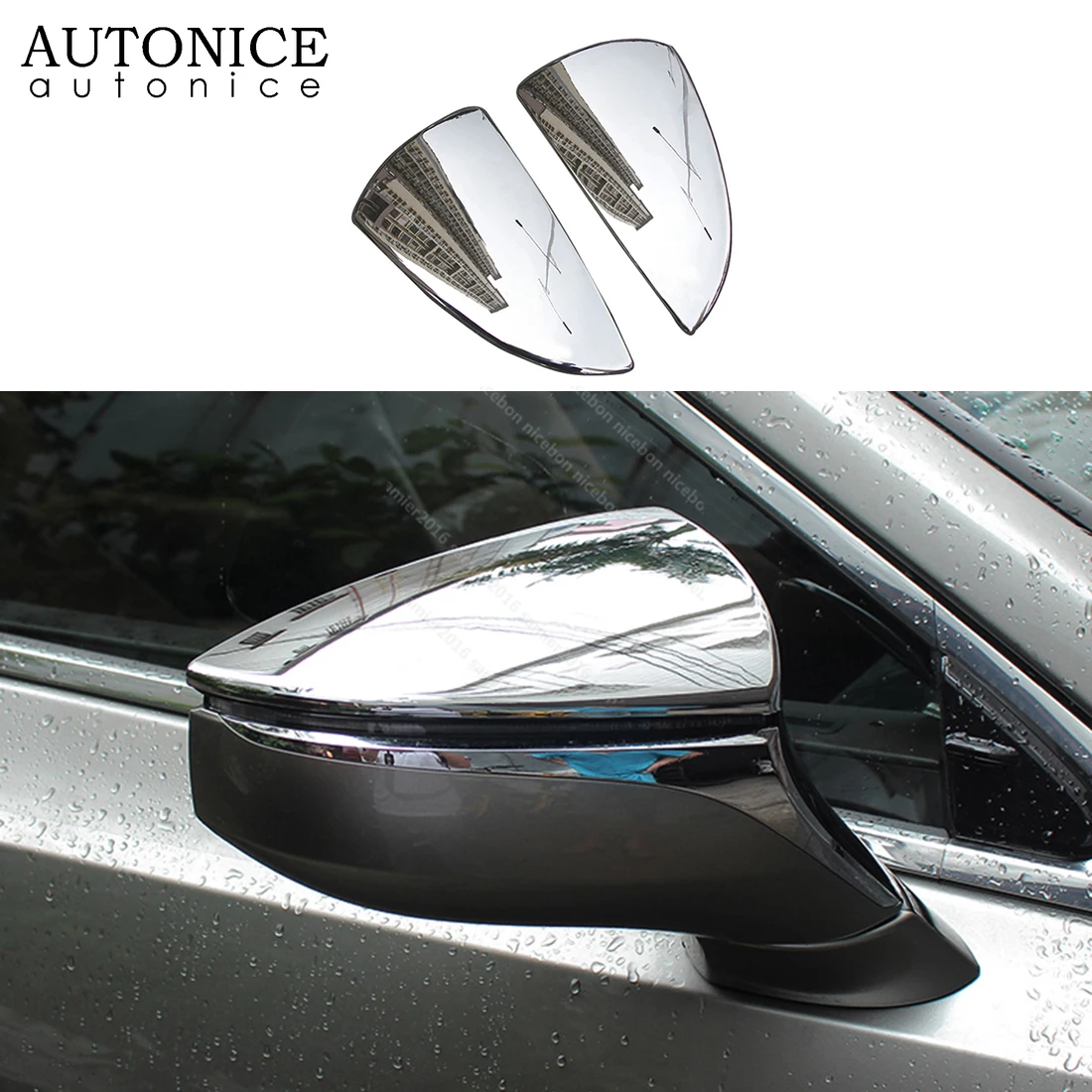 Abs Rearview Mirrors Cover Cup Stickers To Decorate Fit For Lexus ...