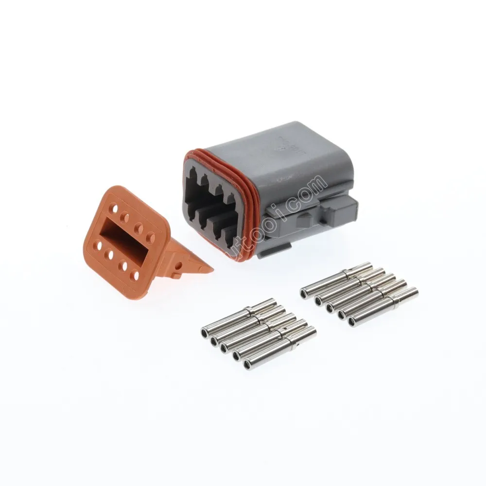100 kits DT06 8S 8 pinos macho fêmea fio conector kit completo com ...