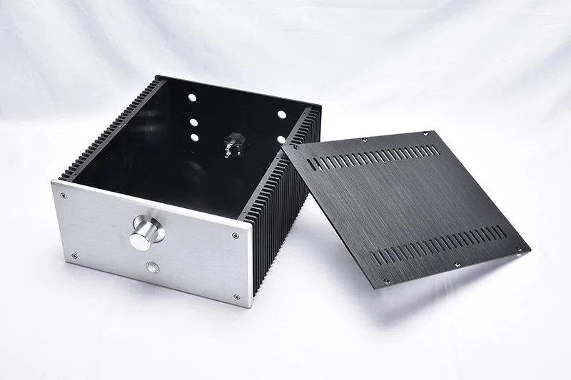 Full aluminum DIY 2412 power amplifier chassis class A enclosure HIFI ...