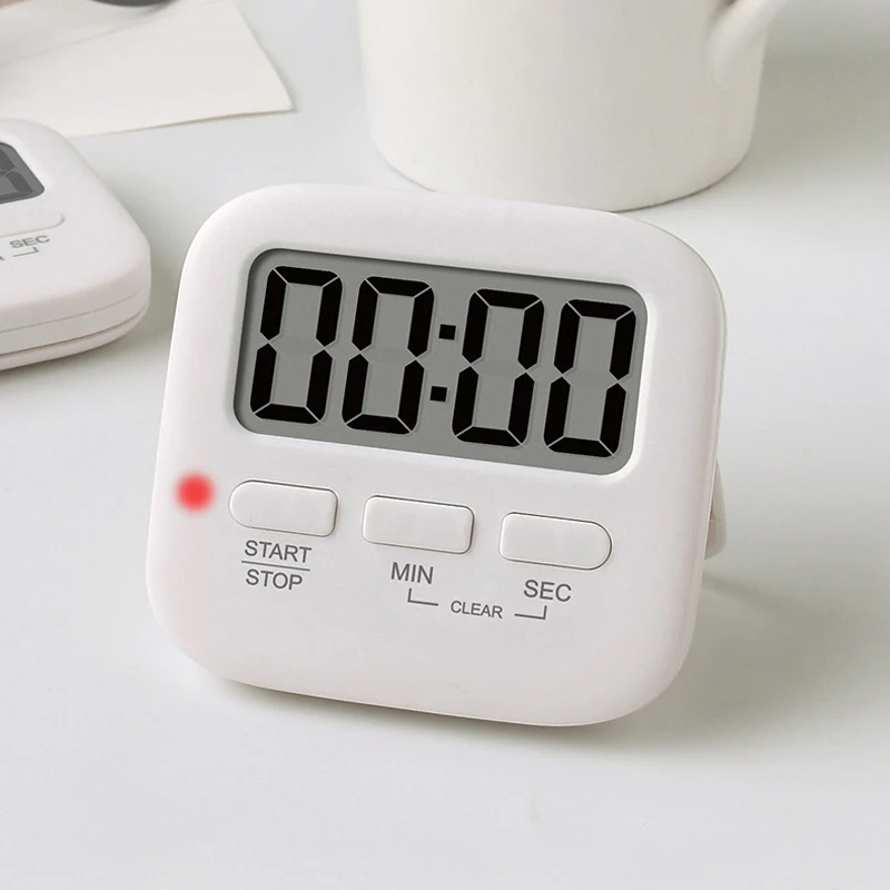 Mini White Kitchen Timer Coffee Baking Alarm Alock Kitchen Accessories ...