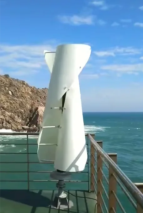 800W 24V 48V Wind Helix Spiral Turbine Generator VAWT Vertical Axis ...