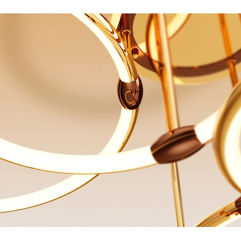 Gold Luxury Circle ceiling light pendant light : A Captivating Stateme ...