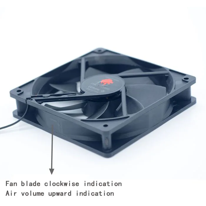 FREEZE FAN-WD12 computer water cooled chassis heat exhaust fan red ...