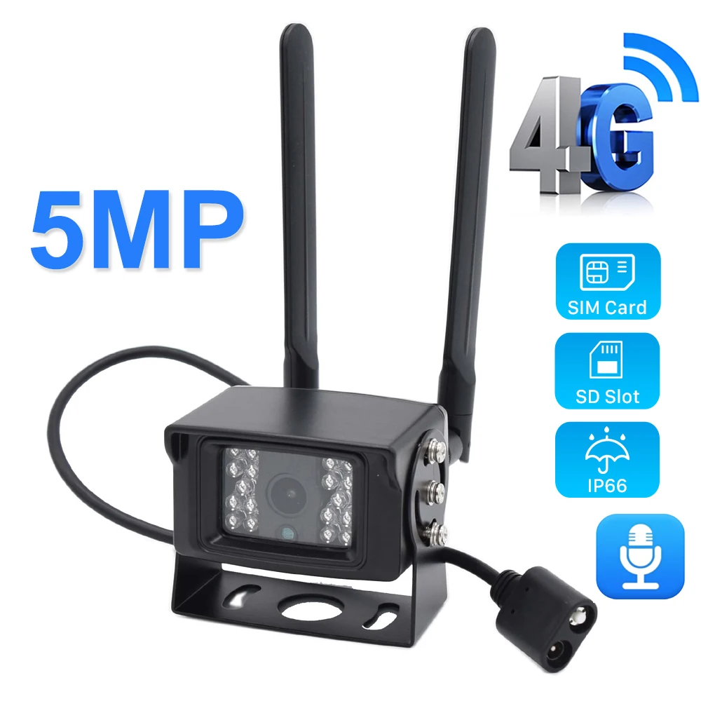 1920P 1080P 4G SIM Card Wifi IP Camera 940nm Waterproof 2MP 5MP ONVIF ...