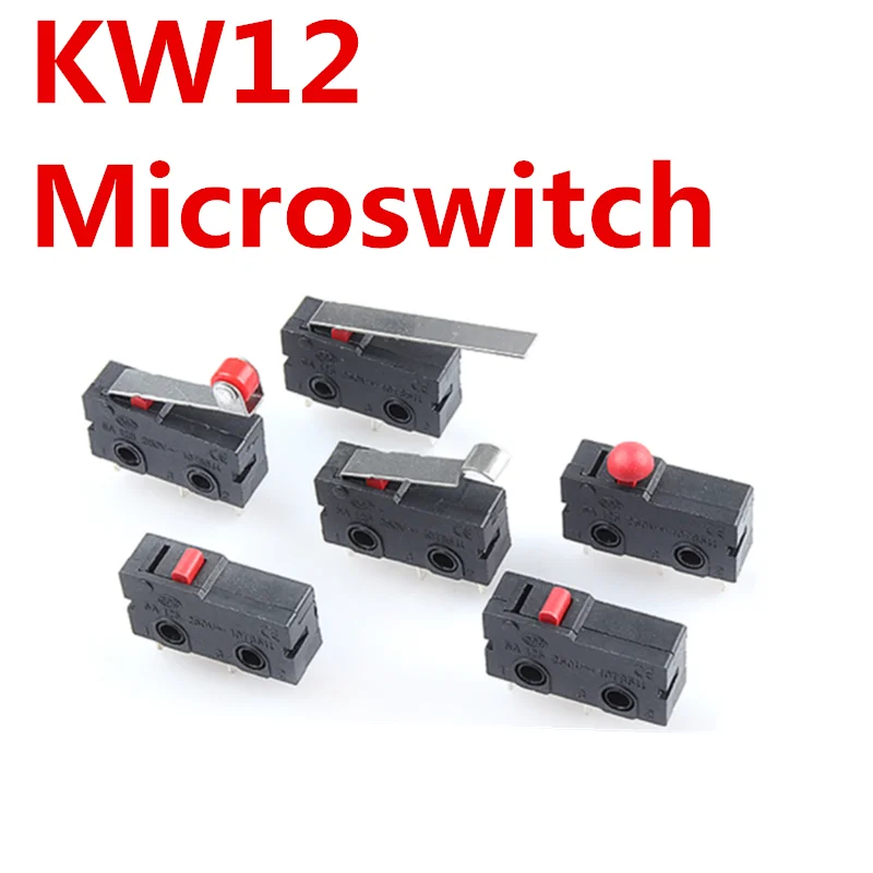 10PCS KW12จังหวะจำกัดสวิทช์ปุ่ม KW11 3Z 2 Micro Switch ตรง5A 125V250V ...