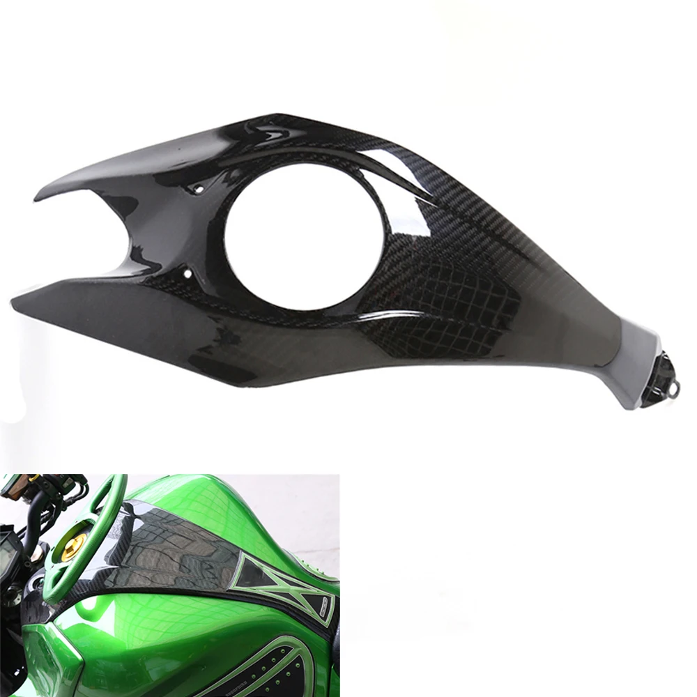 Motorcycle-Accessories-Carbon-Fiber-Upper-Top-Fuel-Tank-Guard-Cover-For ...