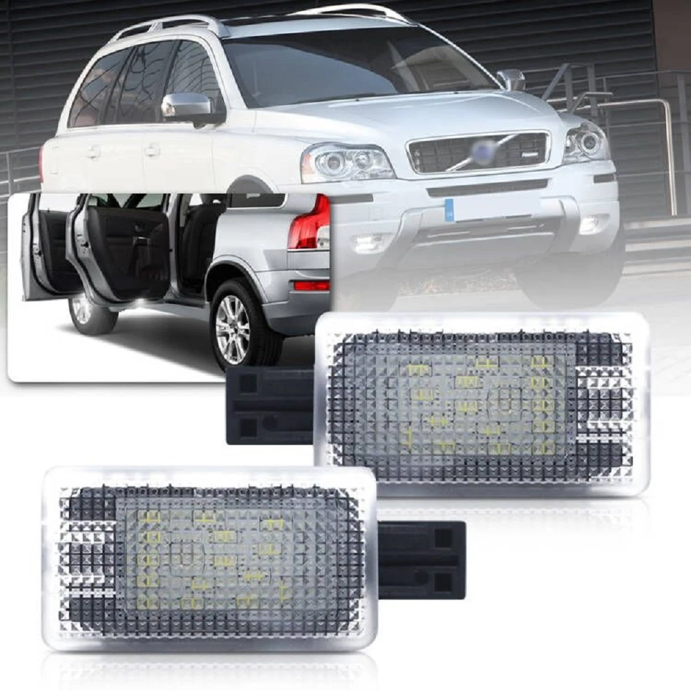 2x Led Courtesy Footwell Door Welcome Light Led Trunk Boot Lamp For ...