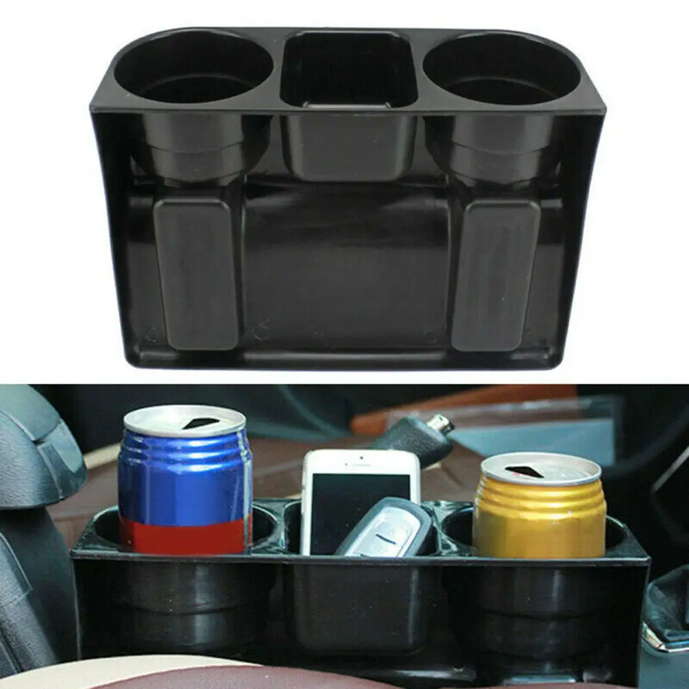 Car Seat Seam Wedge Drink 2 Cup Holder Food Bottle Mount Stand Storage ...