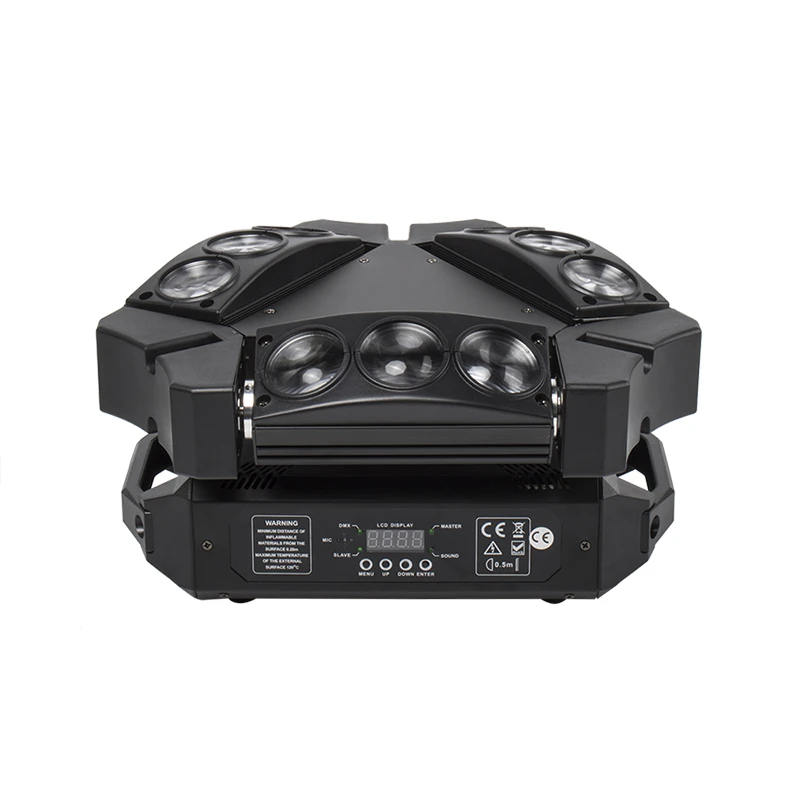 MINI LED 9x10W Spider Light RGBW DMX512 LED Spider Moving Head Beam ...