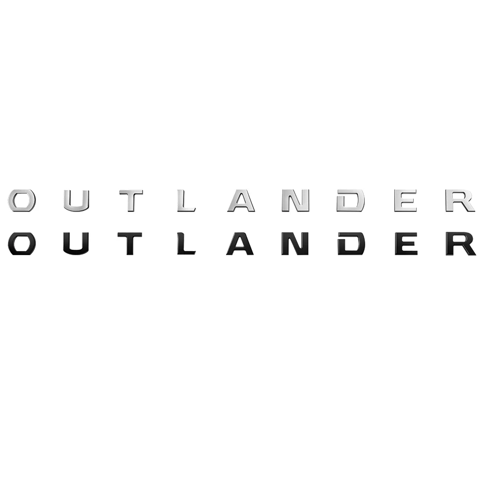 ABS OUTLANDER Hood Sticker Car Engine Cover Sticker For Mitsubishi ...