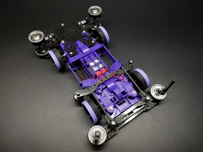 Tamiya Mini 4wd Car Model Purple Msl Chassis Spring Front&rear Plate ...