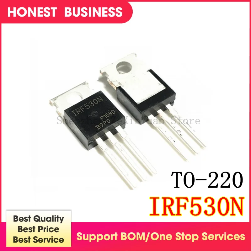 20 UDS 50 uds/lote IRF530NPBF IRF530N IRF530A IRF530 a 220 en Stock|Accesorios de auriculares ...