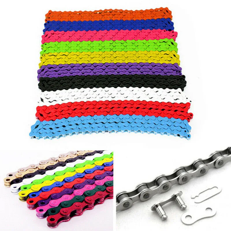 Accessoire vélo,Vélo de vitesse maillon de chaîne en acier vélo chaîne ...