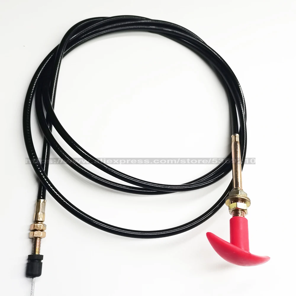 Control-Push Pull Choke Cable 2.5 Meters Round Knob Go-Kart Lawn ...