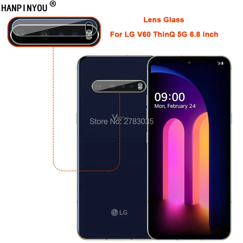 For Lg V60 Thinq 5g 6.8" Clear Ultra Slim Back Camera Lens Protector ...