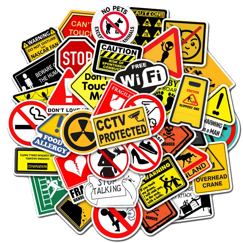 10-30-50PCS-No-Smoking-Warn-Sign-Stickers-Laptop-Luggage-Skateboard ...