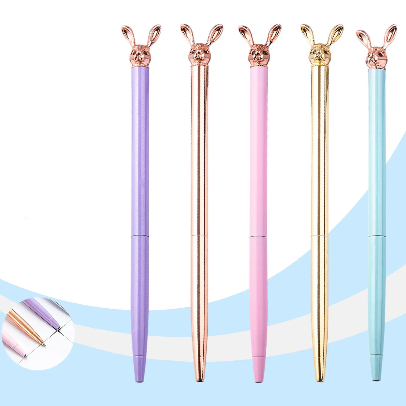 1-Piece-Lytwtw-s-Ballpoint-Pen-Cute-Rabbit-Bunny-Wedding-Rose-Gold ...