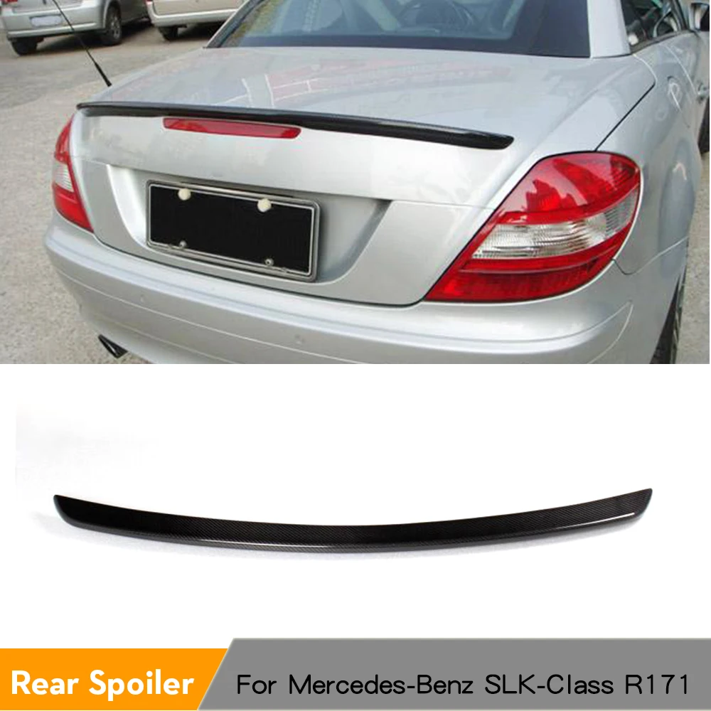 Carbon Fiber Rear Trunk Lip Spoiler Boot Wing for Mercedes Benz SLK ...