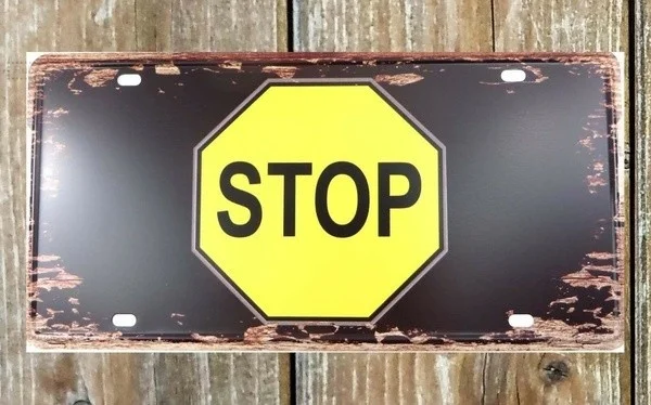 Art & Collectibles Vintage Wood Stop Sign Collectibles Advertisements ...