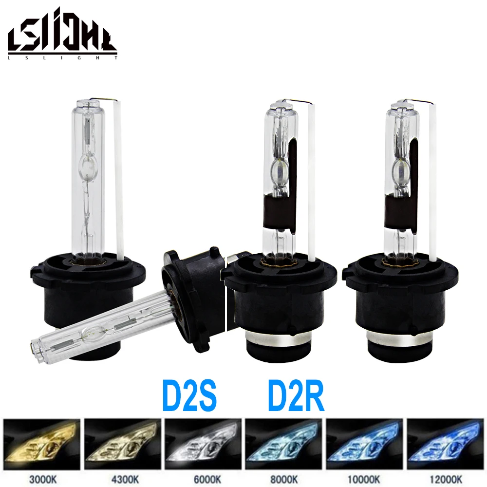 2x D2S D2R HID Xenon Bulbs 55W 35W Car Xenon Headlight 3000K 4300K 5000K 6000K 8000K 10000K ...