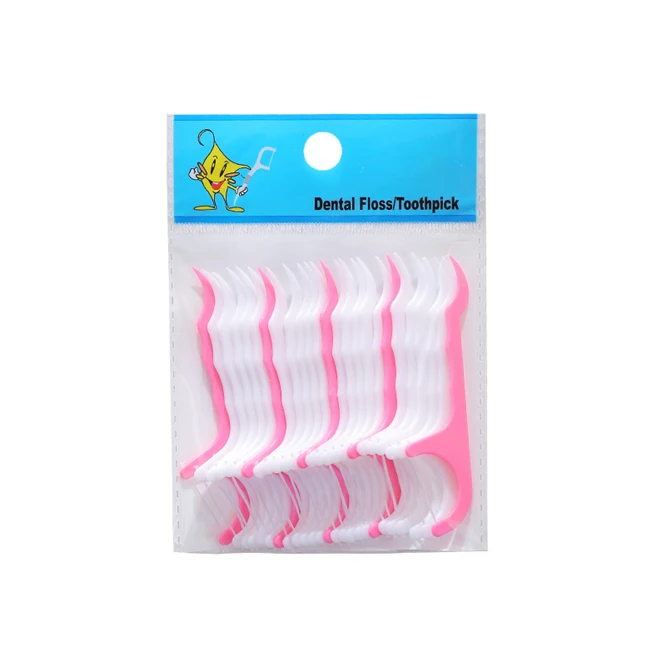 250pcs Practical Plastic Dental Floss Stick Nylon Wire Portable Teeth ...