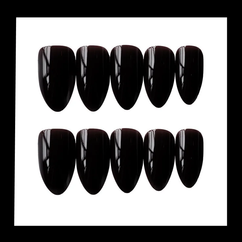 24 шт длинные острые французские балетки накладные ногти Предварительно Разработанный конфеты