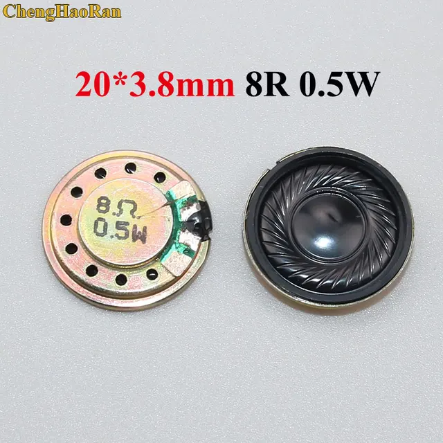 ChengHaoRan 8 ohm 0.5W Horn Loudspeaker 8R 0.5W 10mm 15mm 20mm 23mm 26mm 30mm 32mm 40mm 50mm ...