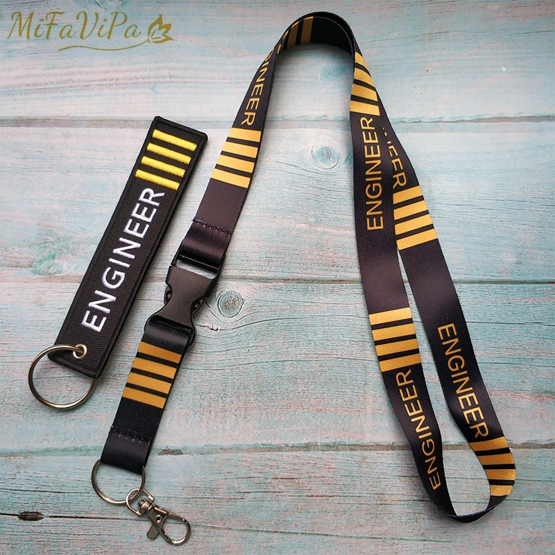 1 Set Engineer Lanyards Neck Strap Phone Chaveiro Key Chain llavero ...