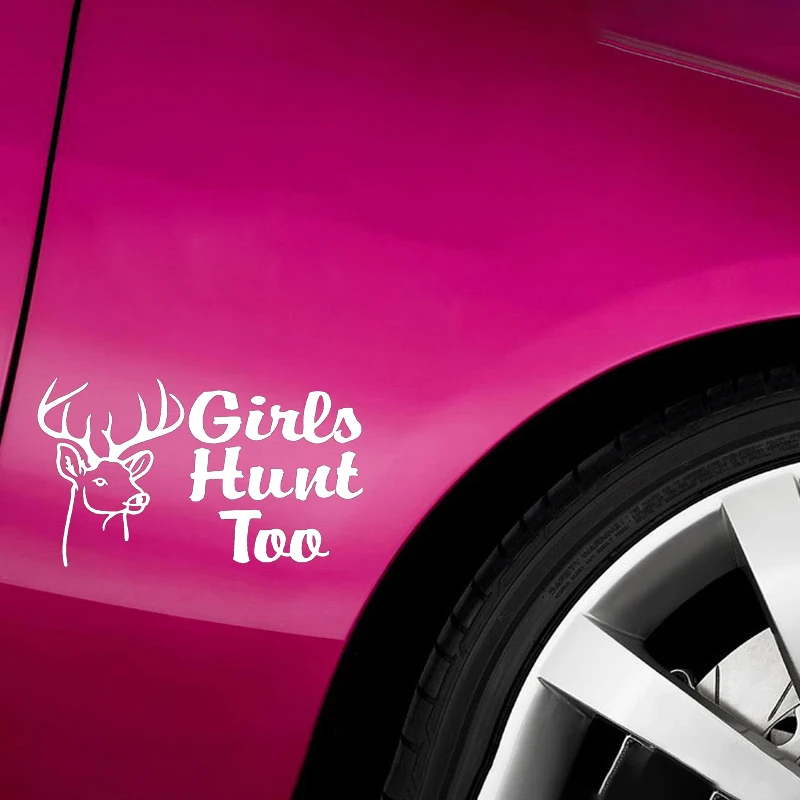 Pink Deer Hunting Decals