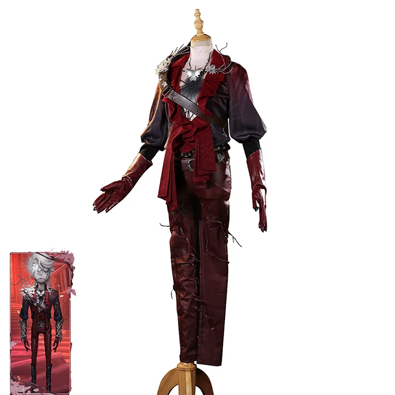 Game Identity V Man In Red Mercenary Naib Subedar Cosplay Costume Fancy ...