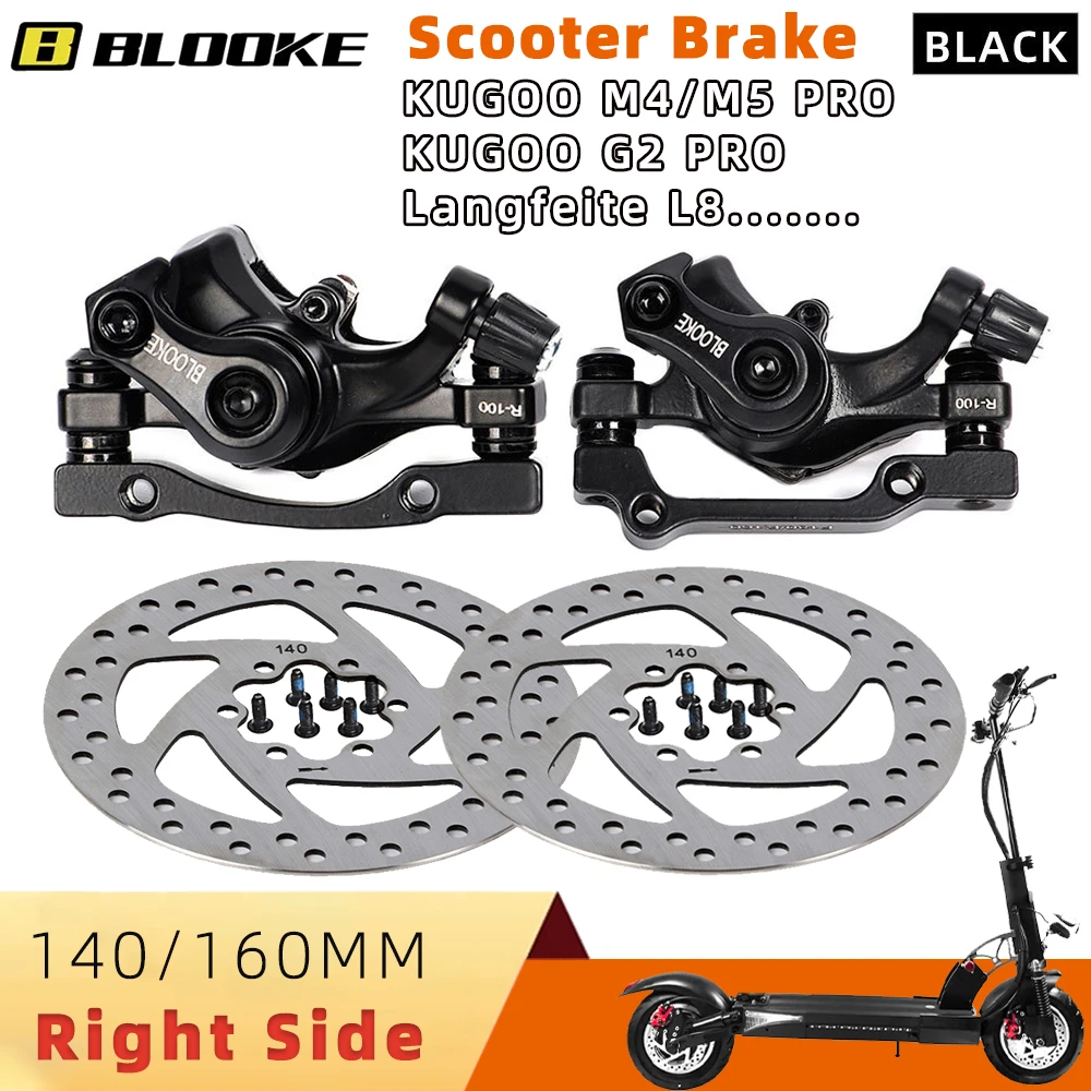 Blooke Scooter Disc Brake Kugoo M4 M5 G2 Pro 140mm 160mm Right Side ...