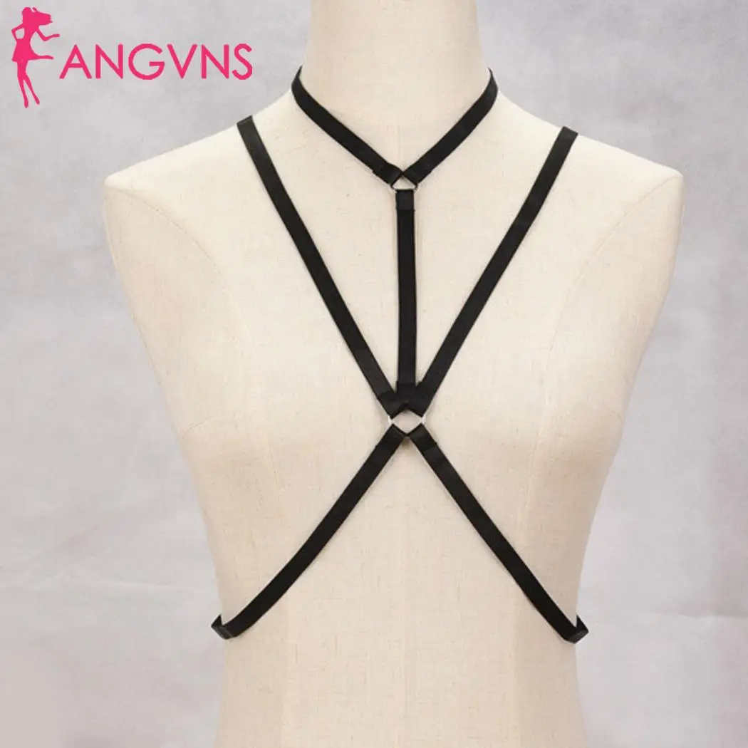 Women Sexy Lingerie Bras Halter Cupless Harness Bra Wire Free Erotic ...