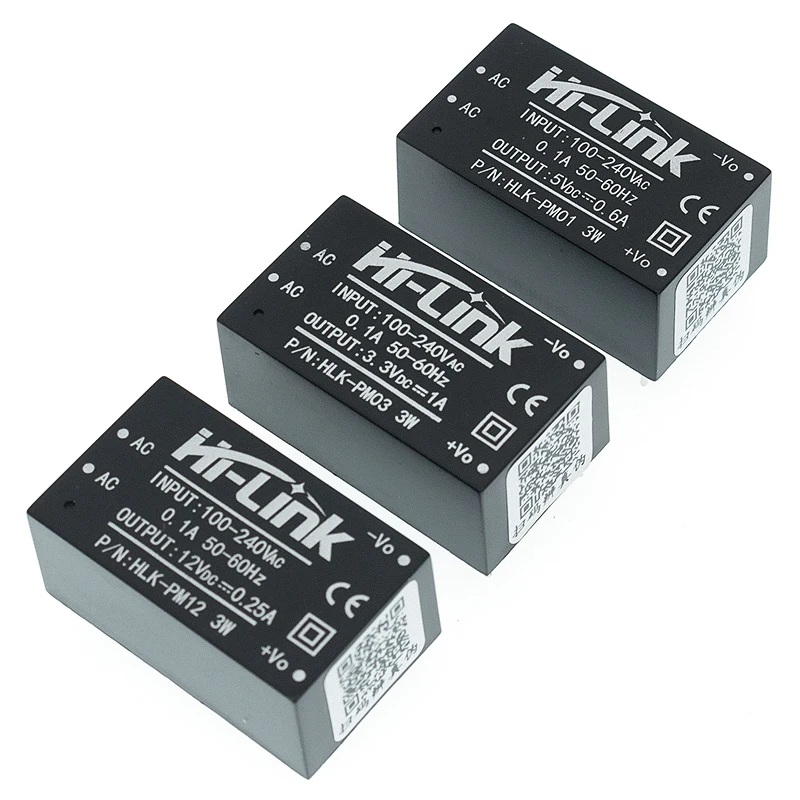 HLK-5M03 HLK-5M05 HLK-5M12 5W AC-DC 220V to 12V/5V/3.3V Buck Step Down ...