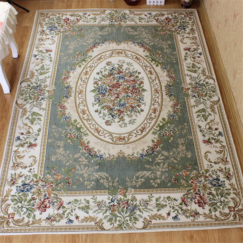 Large Size Modern European Pastoral Style Carpet Living Room Bedroom ...