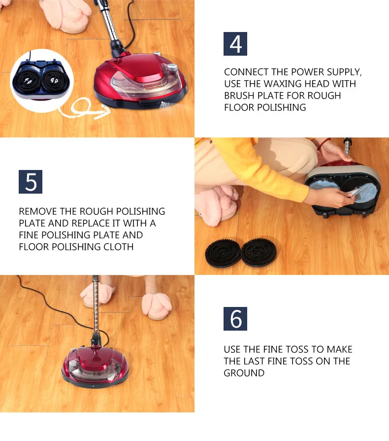 Полировальная Машина Для Подметания Пола, ручная 220 В Электрическая ...