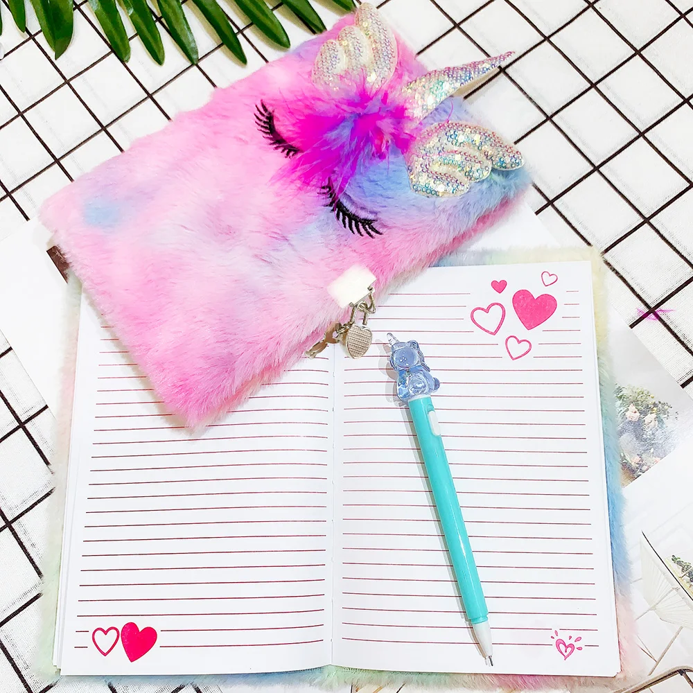Carnet notes,Carnet de notes Secret en peluche pour journal intime,joli ...