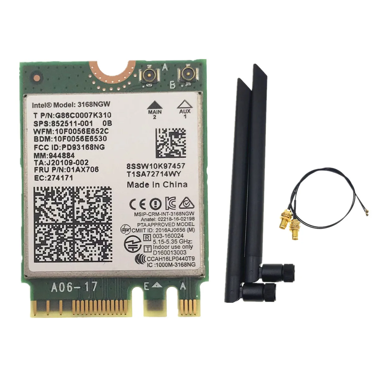 For-Intel-3168-7265-867M-433mbps-Wireless-Network-Card-7265NGW-3168ngw ...