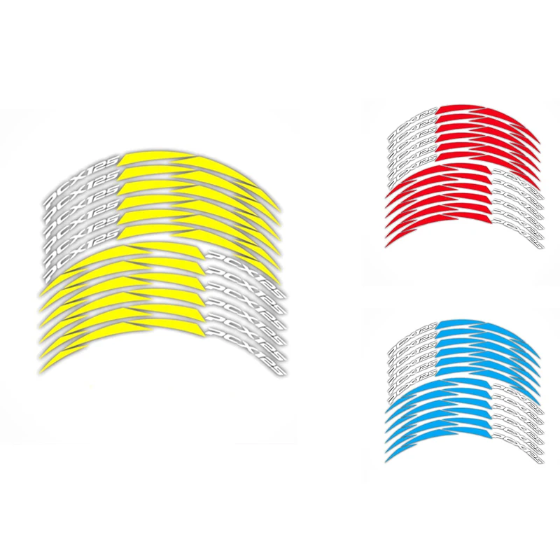 New Tire Modification Motorcycle Rim Stickers Reflective Stickers for ...