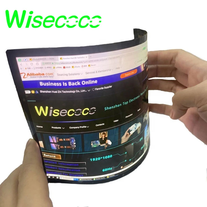 Bendable OLED 8 Inch 7.8 Flexible AMOLED Display 1440*1920 MIPI IPS FHD CTP Capacitive Touch ...