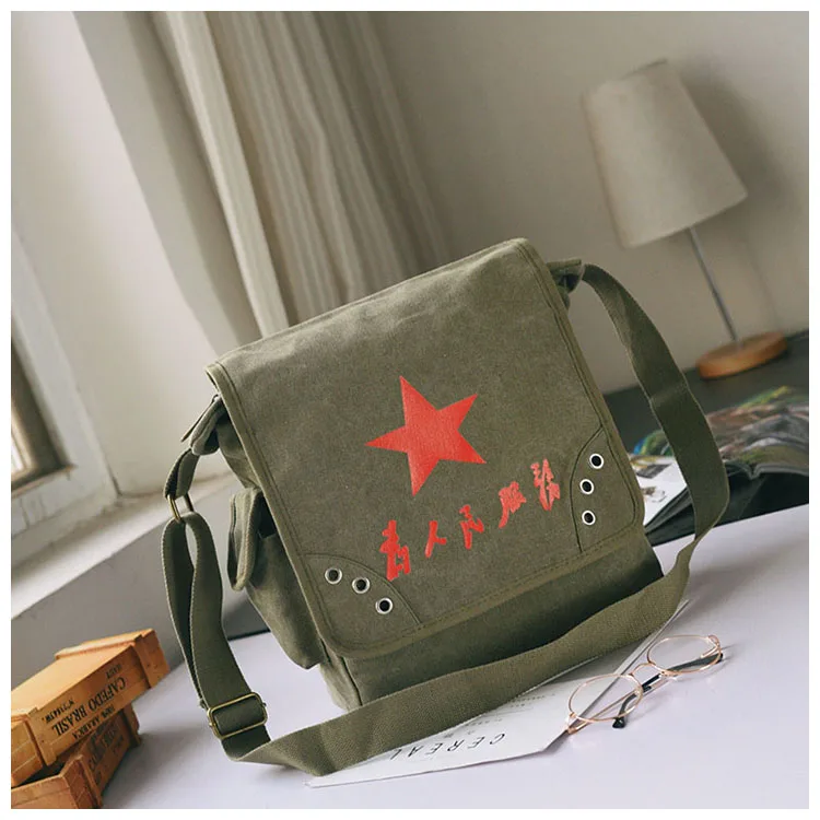 Fashion Chairman Mao Portrait Messenger Bag single shoulder canvas bag ...