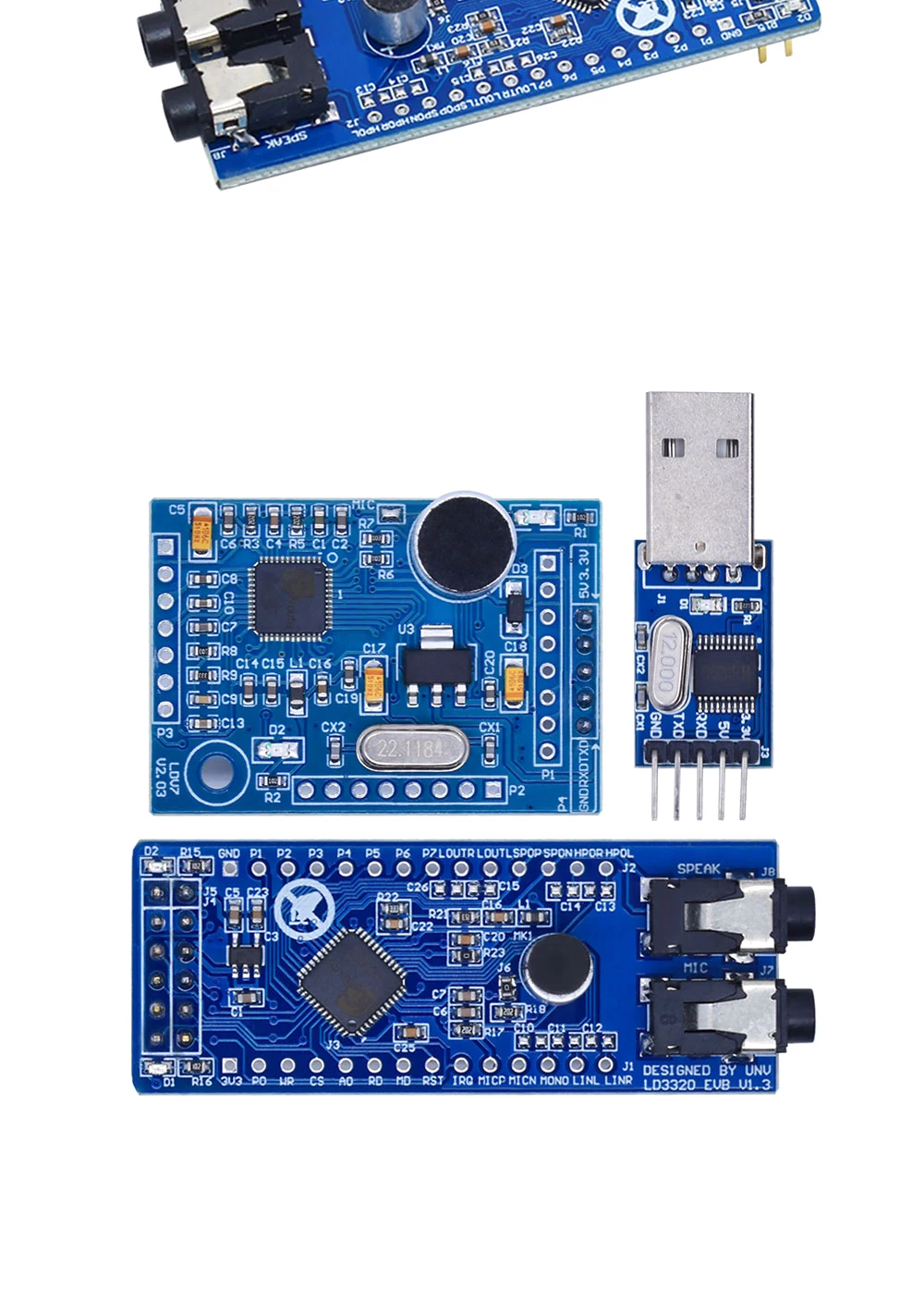 Módulo De Reconhecimento De Fala Ld3320 Oficial Discurso Humano Não Específico Módulo De ...