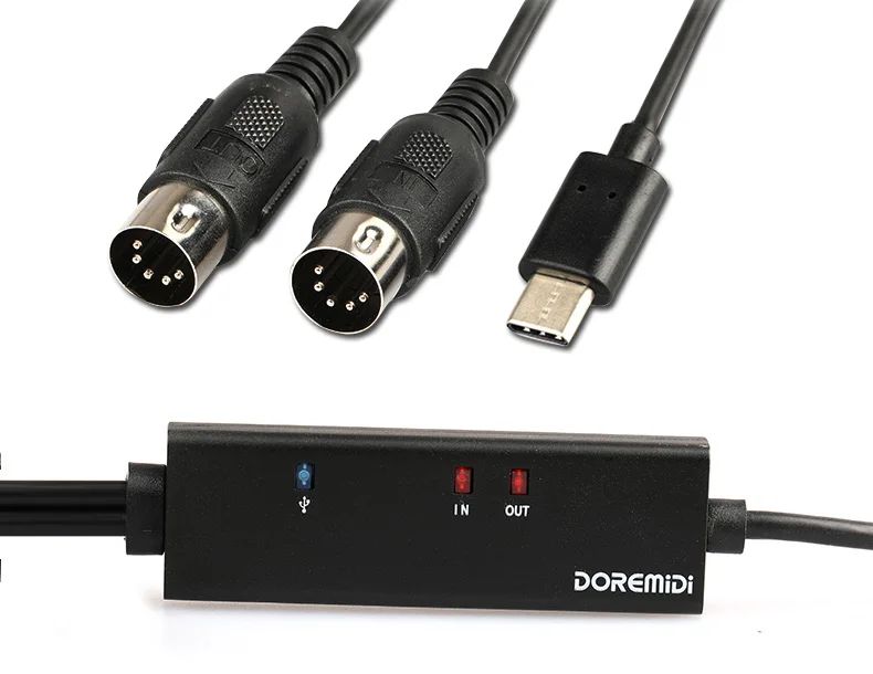 MIDI-5PIN-MALE-To-USB-A-C-Type-C-Cable-USB-MIDI-Converter-With ...