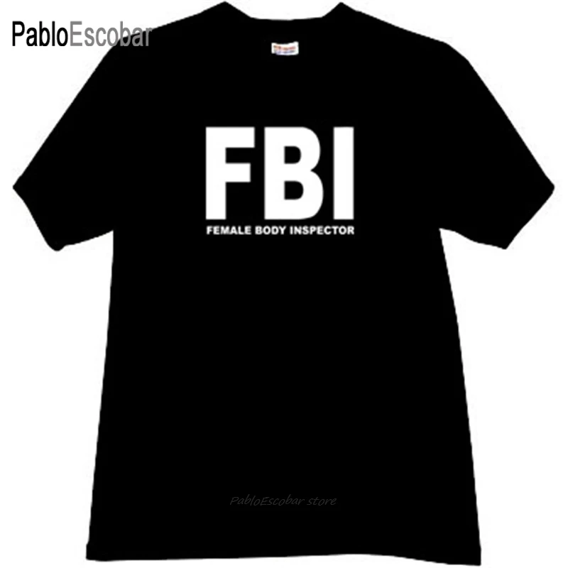 Camiseta de algodón para hombre, ropa de marca, top del FBI para mujer ...