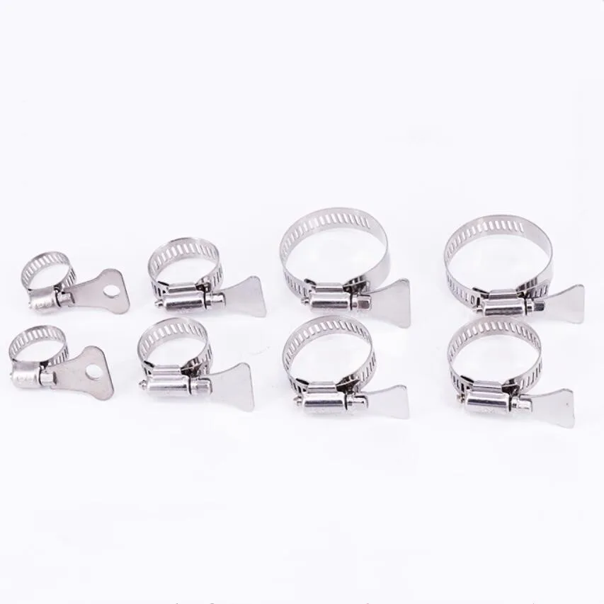 Hose-Clamp-with-Handle-Adjustable-304-Stainless-Steel-Water-Pipe-Clasp ...